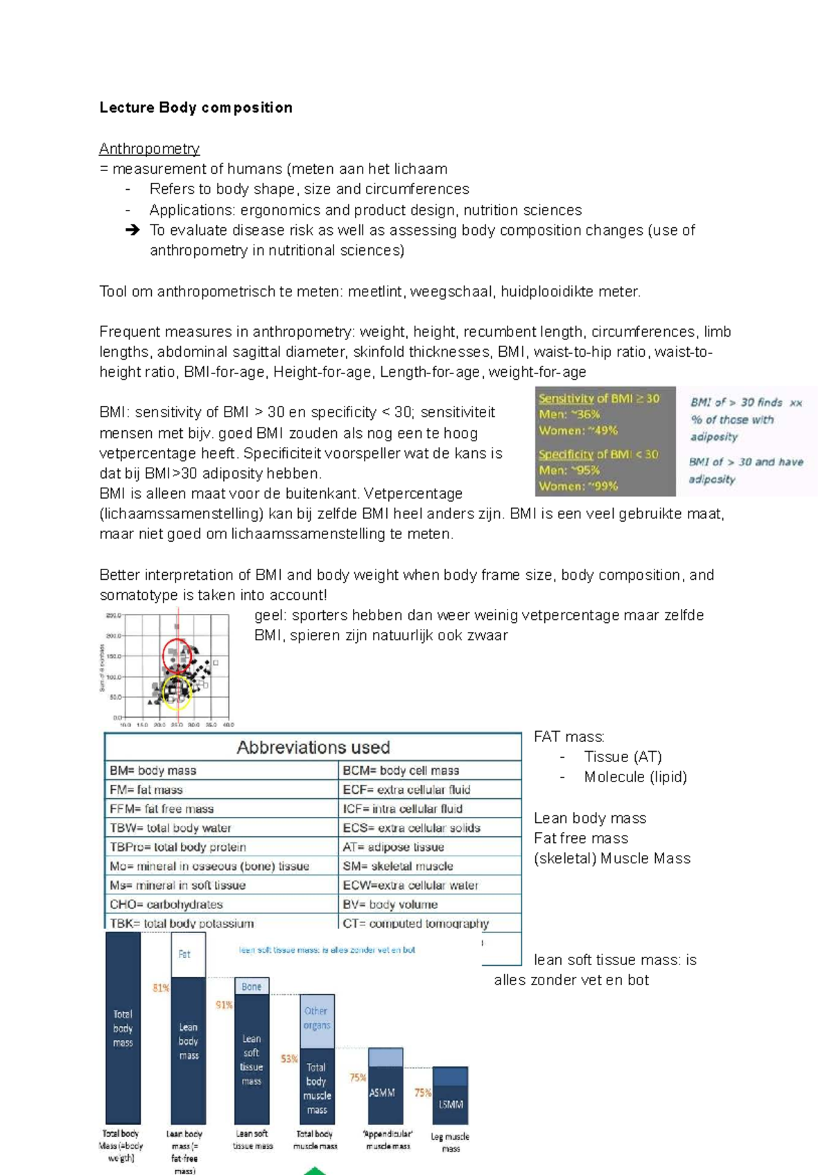 Lecture 3: Body Composition and Anthropometry Measurement Techniques ...