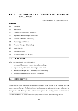 Casework Process Notes - SOCIAL CASE WORK PROCESS Unit 12 UNIT 12 ...
