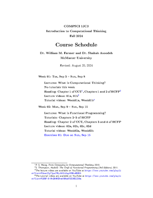 Assignment 4 - assgnmt 4 - COMPSCI 1DM3 - Assignment 4 Due date: March 17, 11:59 PM (1 mark ...