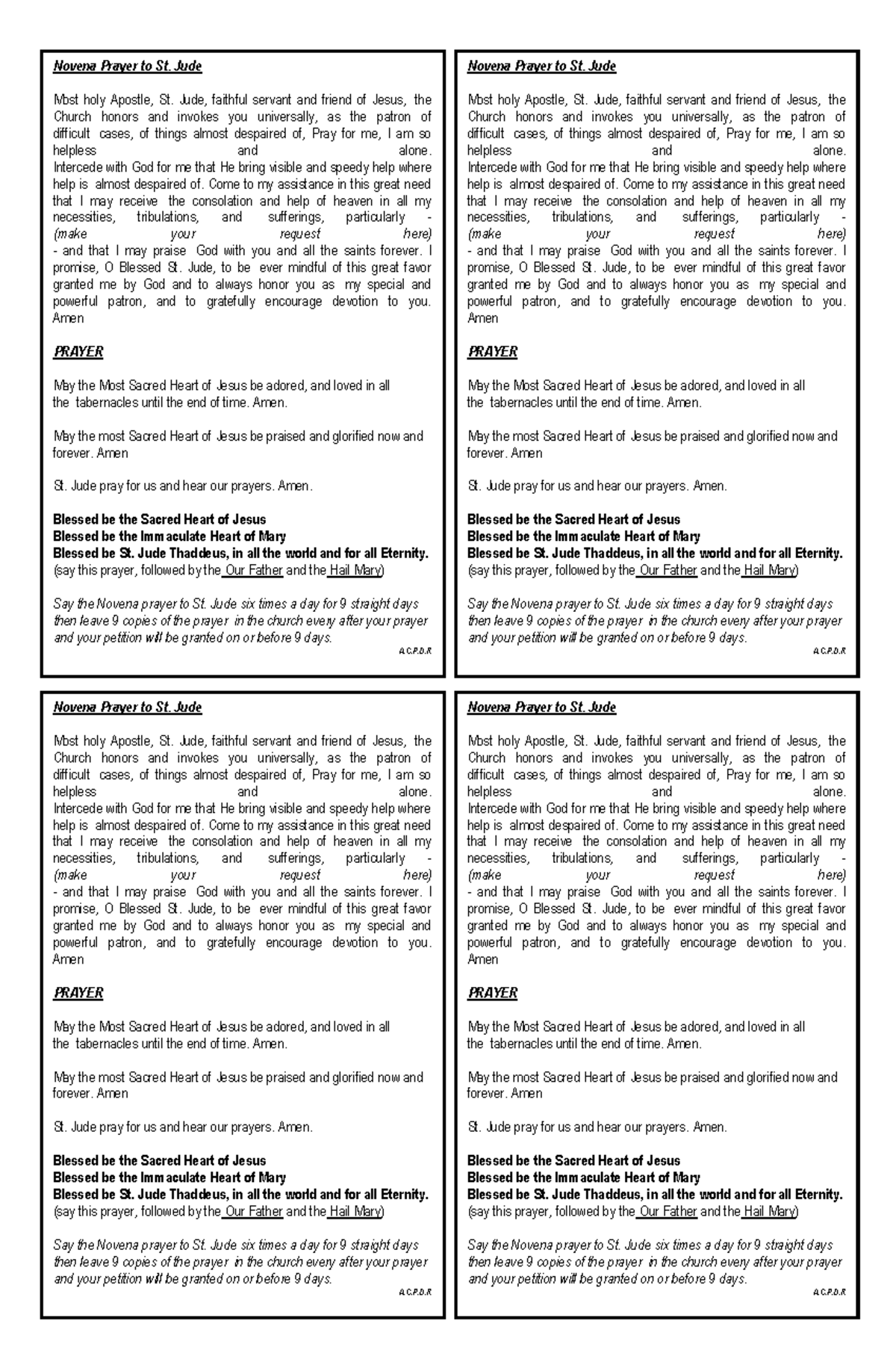 Novena Prayer to St. Jude: A Guide for Devotion and Intercession - Studocu