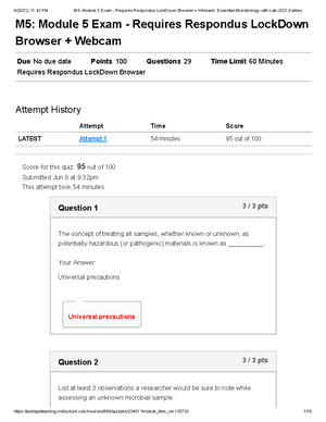 Module 1 Exam - BIOD171 - Studocu