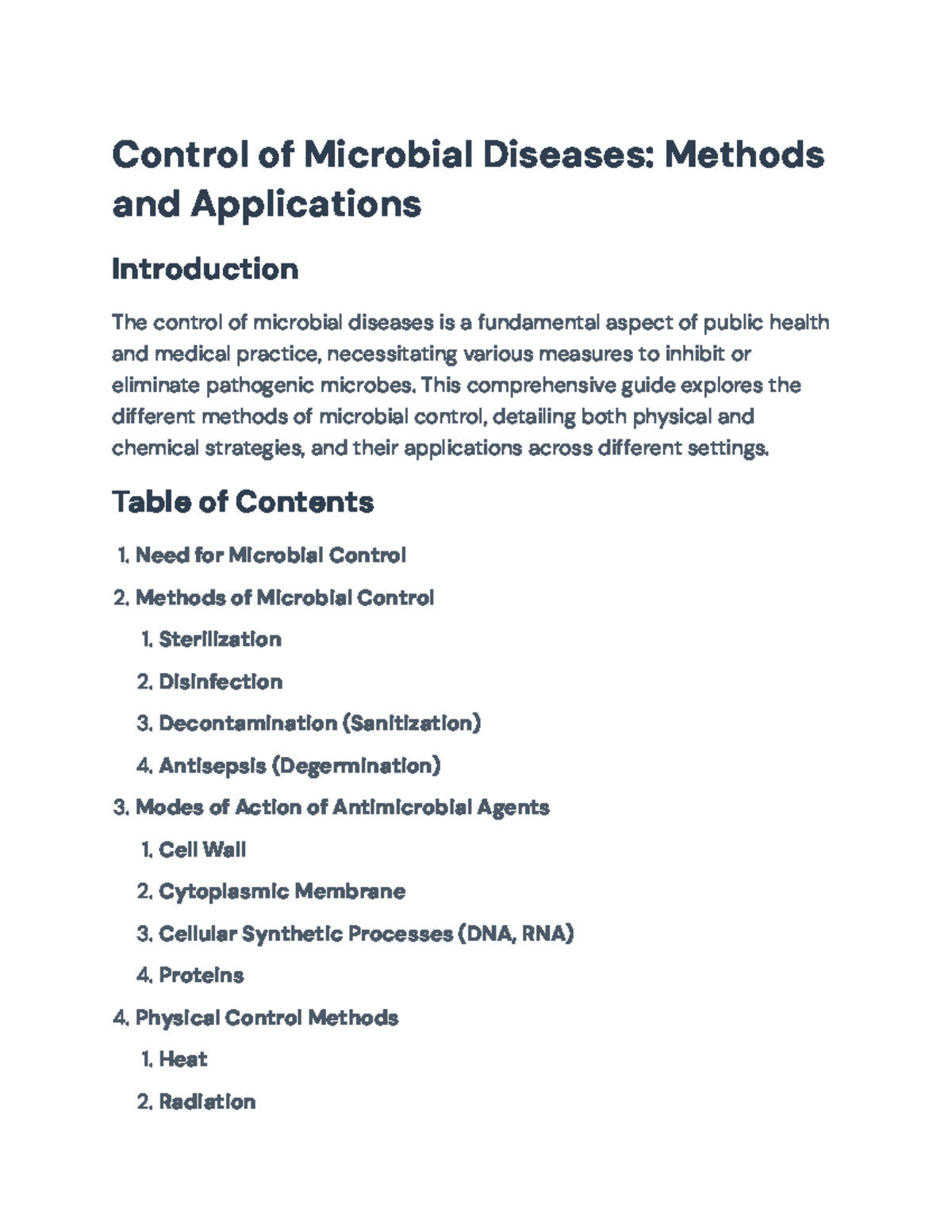 Microbial Control Methods and Applications: A Comprehensive Guide ...