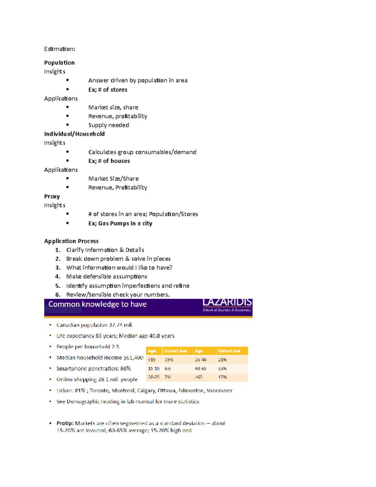 Estimation Practice Problems for BU111 Lab #4: Market Sizing ...