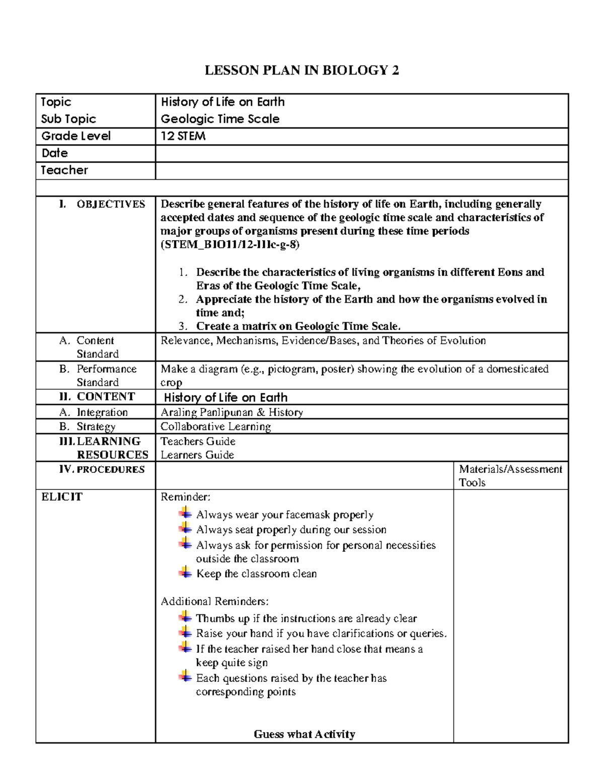 DLP-ARTS-6 - Comprehensive Lesson Plan on Logo Design for Grade 6 - Studocu