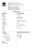 2023 HSC Mathematics Formula Sheet - – 1 – NSW Education Standards ...