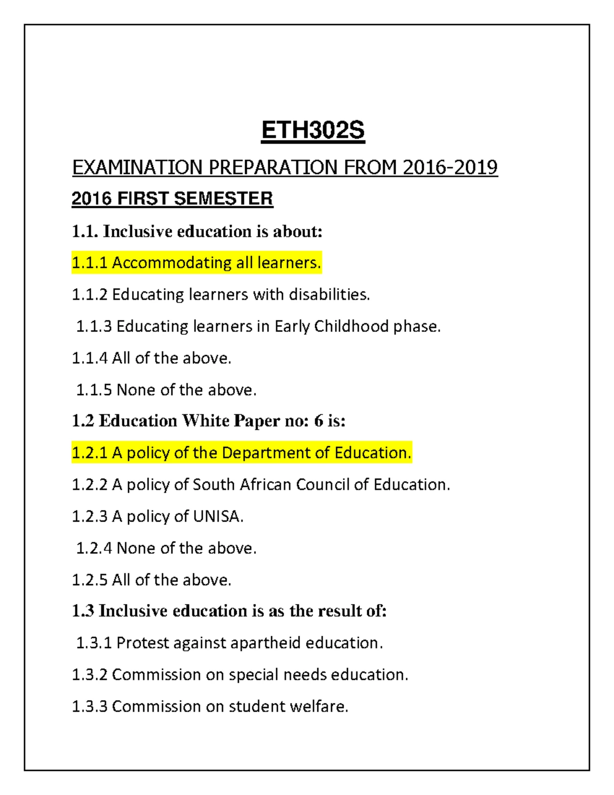 Education White Paper 6: A Framework for Inclusive Education (2001 ...