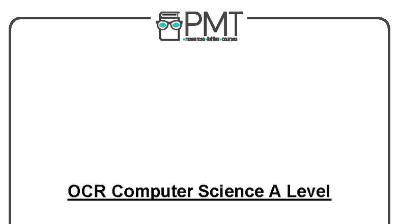 OCR Computer Science A Level 1.1.3 Input, Output & Storage Notes - Studocu