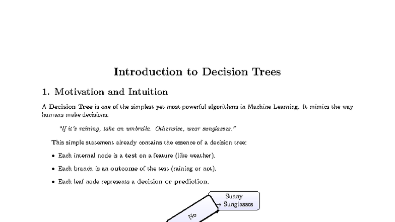 Decision Tree Basics: Understanding Structure and Function - Studocu