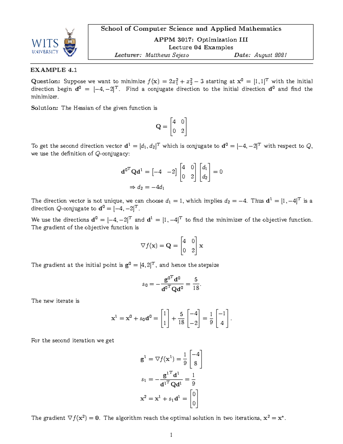 Lecture 04 Examples - This will be helpful - School of Computer Science ...