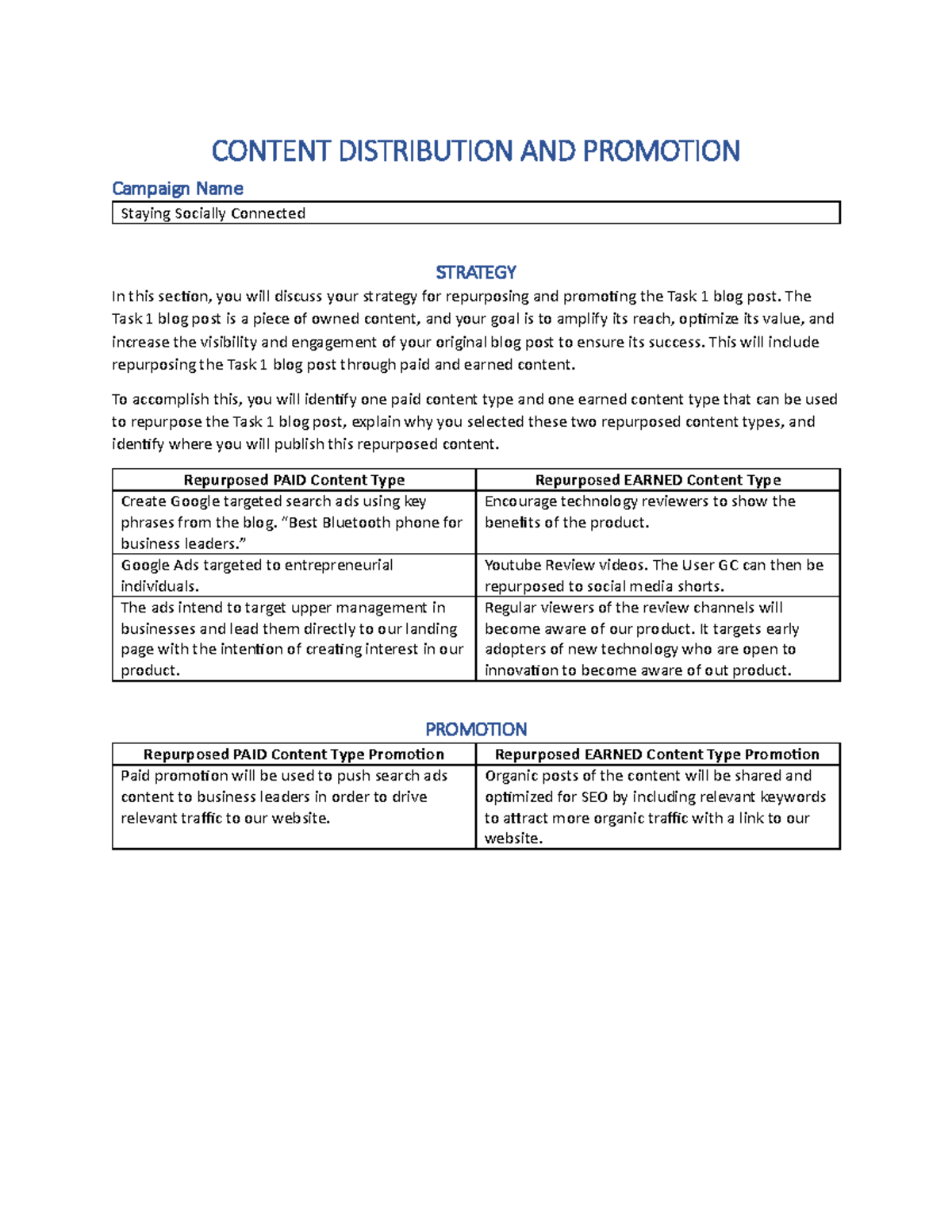 Content Distribution and Promotion Lily - CONTENT DISTRIBUTION AND ...
