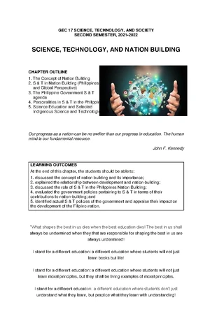 [Chapter 1] Introduction to Science, Technology, and Society (STS ...