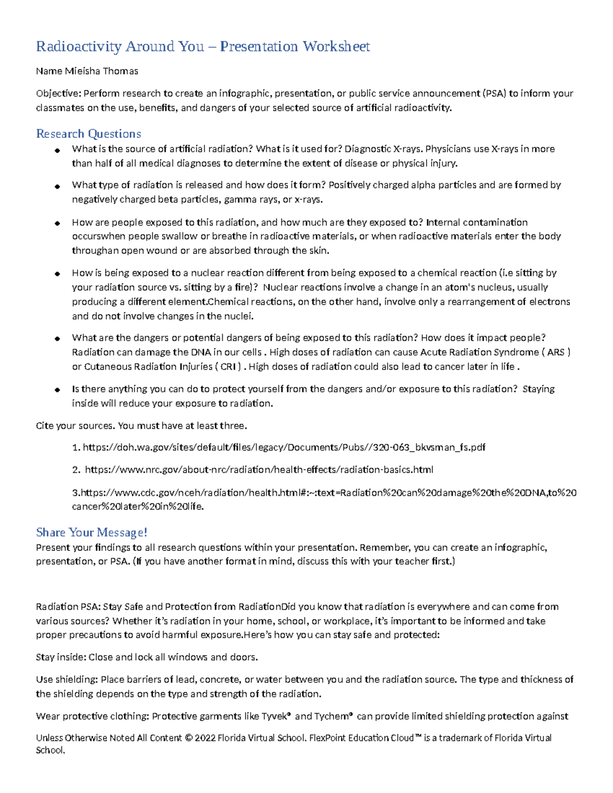 Worksheet radioactivity - Radioactivity Around You – Presentation ...