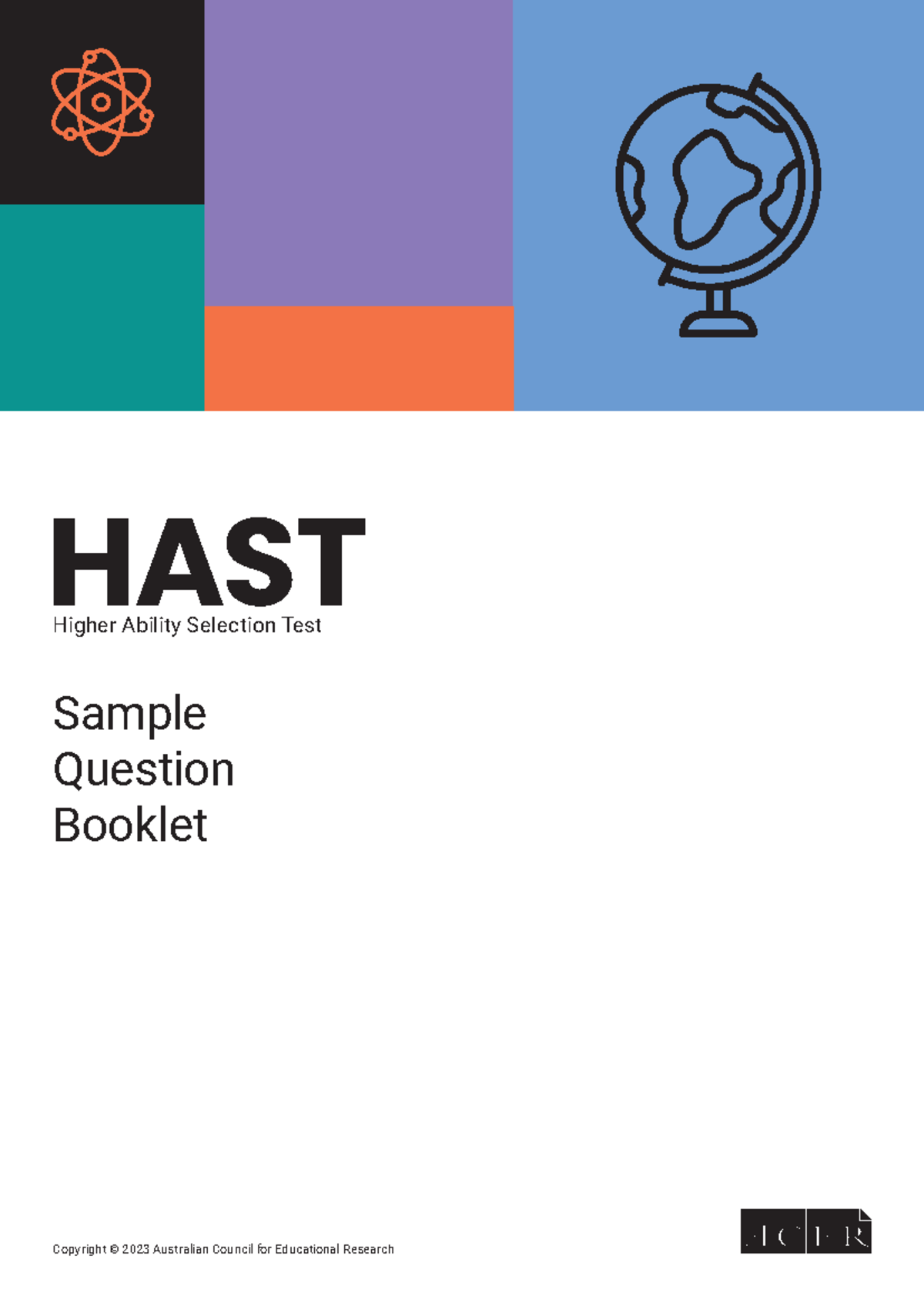 650266544 HAST Sample Question Booklet 2023 for Higher Ability Test ...