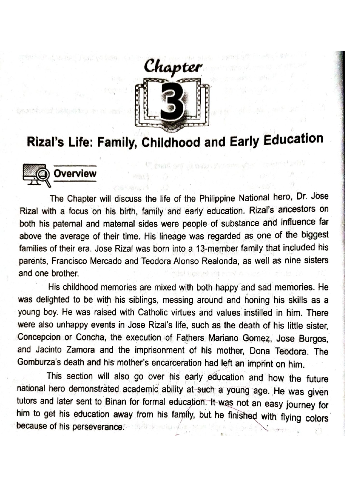 Chapter-3 - Lecture - Chapter 13 Life: Family, Childhood and Early ...