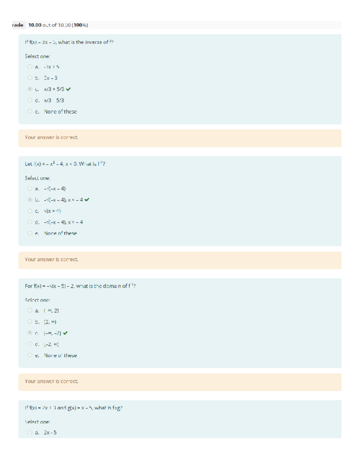 Math 1201 -Self quiz -Unit-4 - MATH 1201 - Studocu
