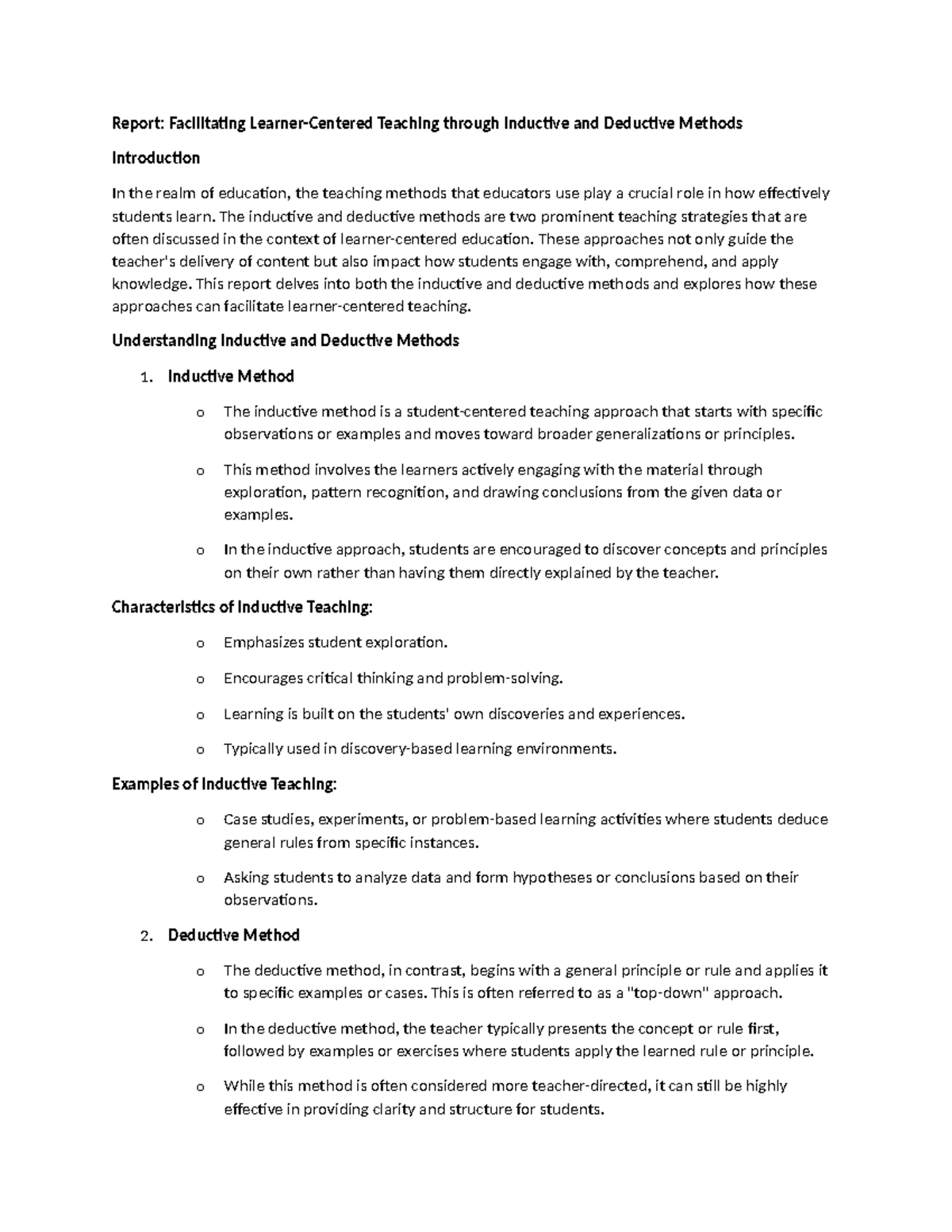 EDUC 104 - Facilitating Learner-Centered Teaching: Inductive ...