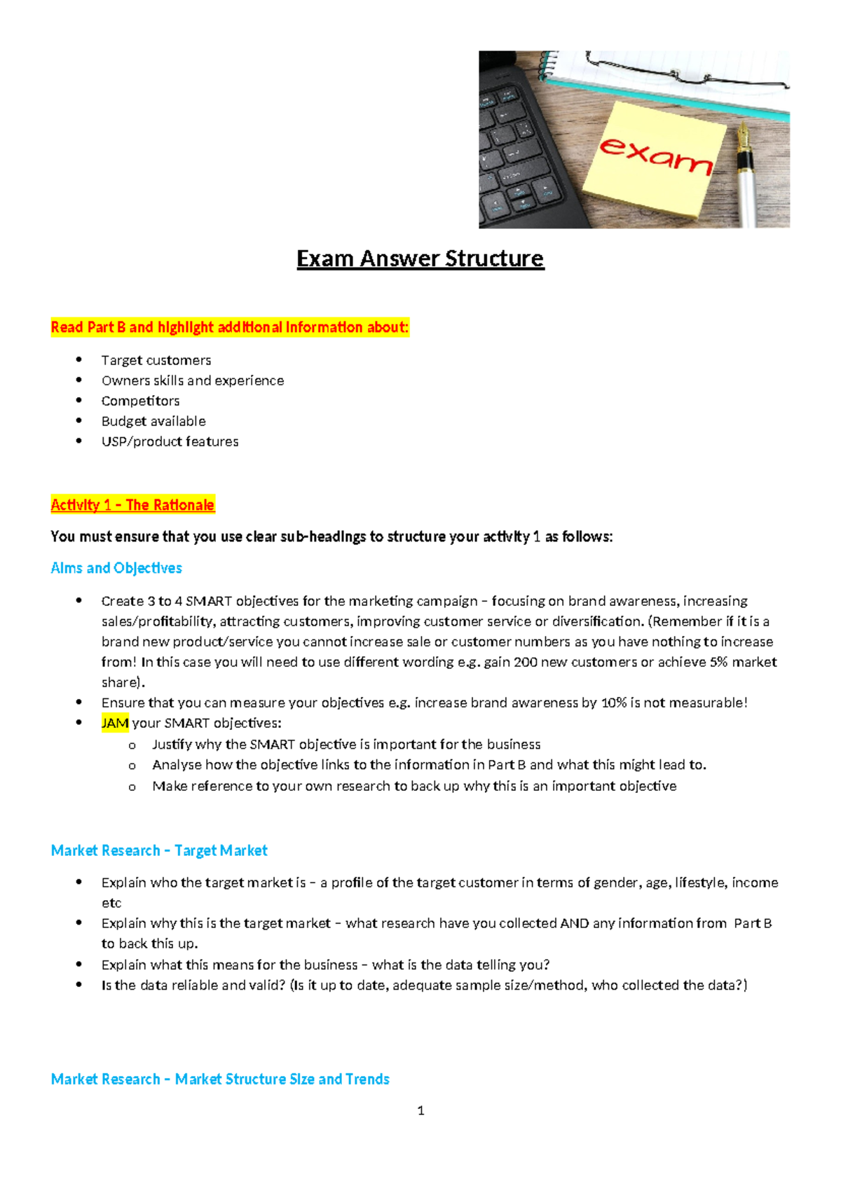 Marketing Campaign Structure & Analysis: Part B Guide - Studocu