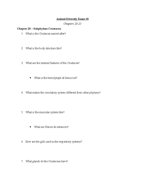 Animal Diversity Exam 3: Chaetognaths, Echinoderms, and Hemichordates ...