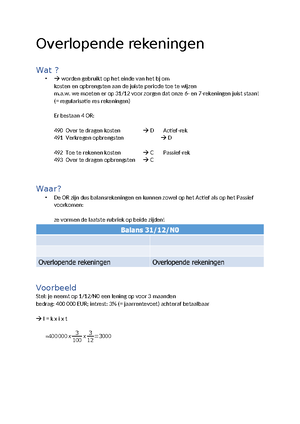 Voorraadwaarderingstechnieken - ..) (opm: enkel 2de methode bestuderen ...