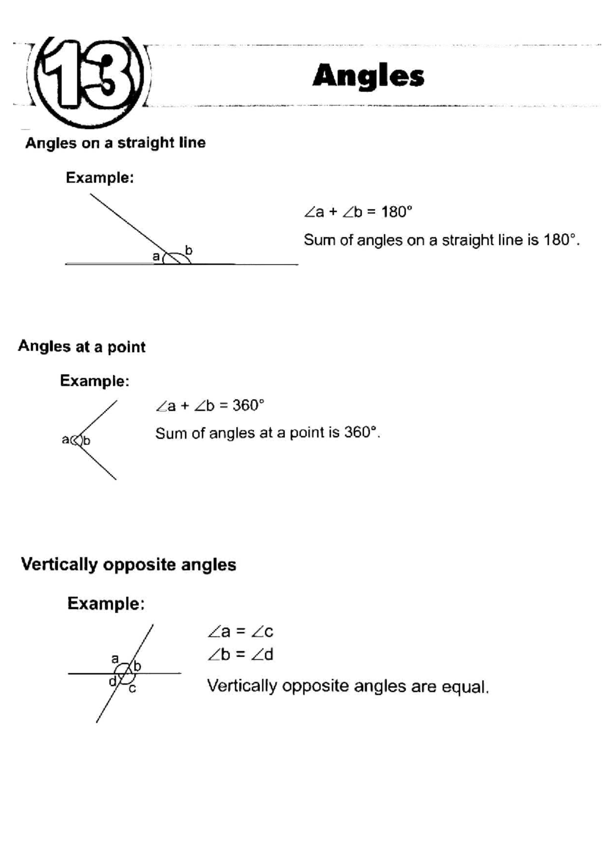 22 Geometry Concepts: Angles, Triangles, and Quadrilaterals - Studocu