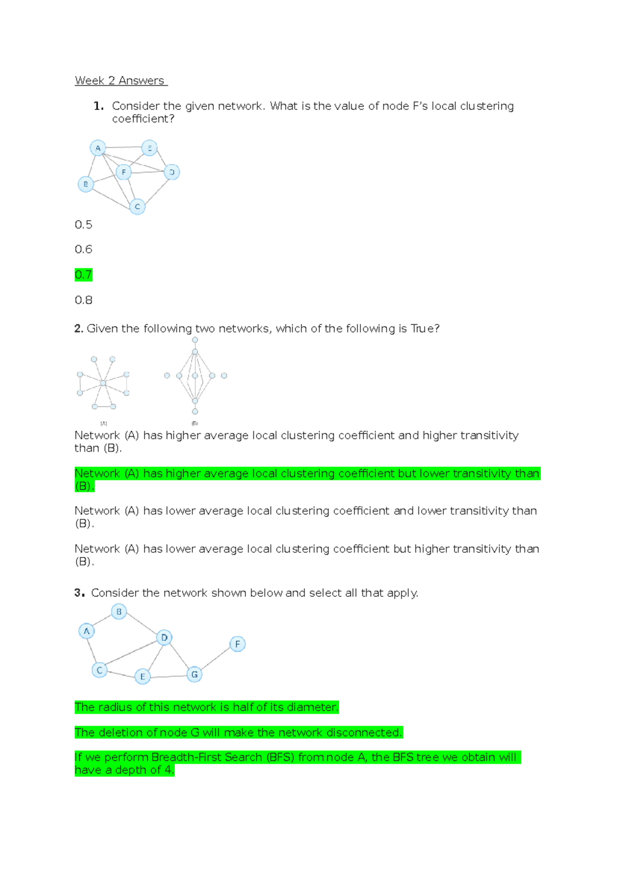 Applied Social Network Analysis in Python Quiz 2 Answers - Week 2 ...