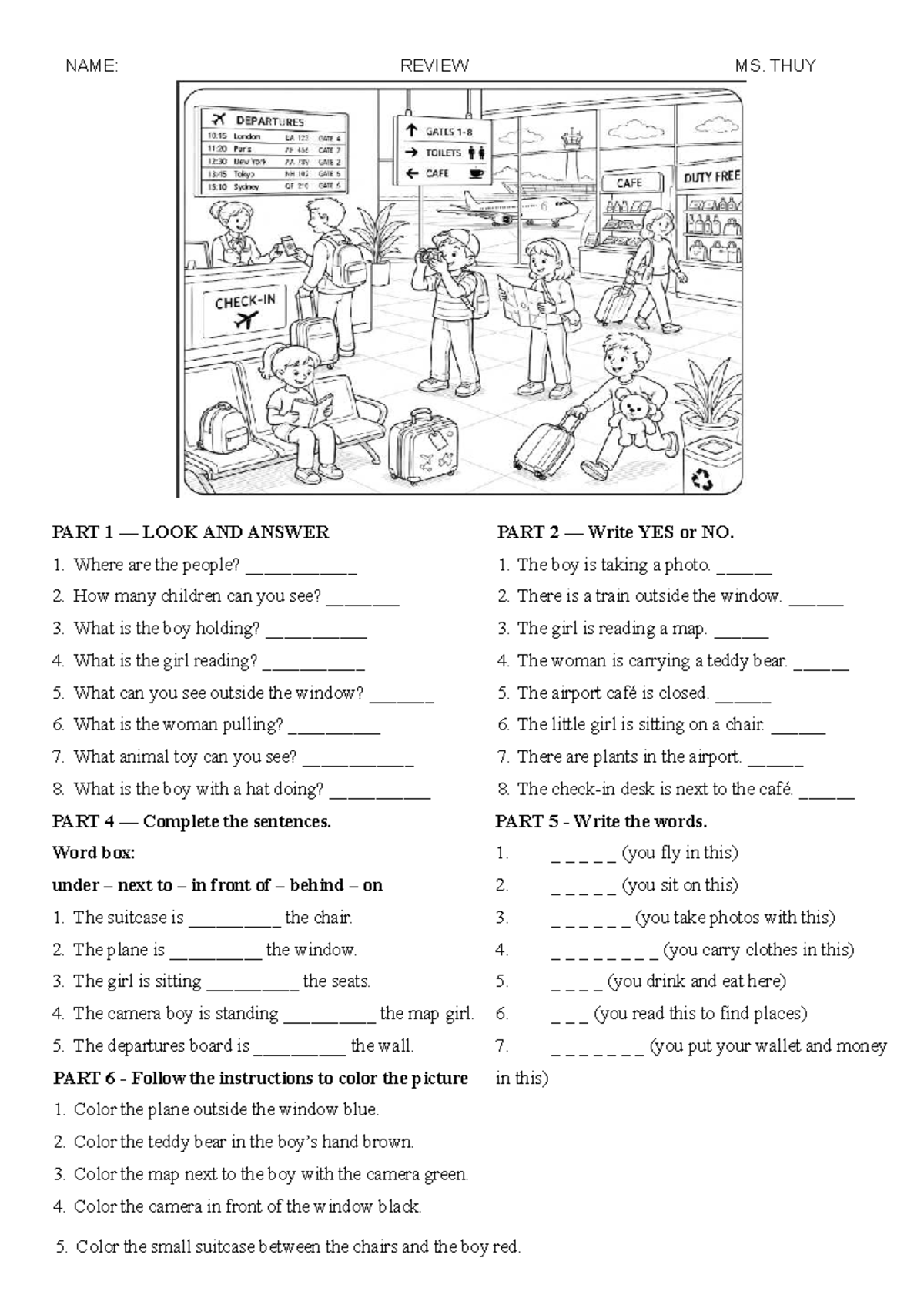 MS. THUY WORKSHEET STARTER 23-5: LOOK & ANSWER ACTIVITIES - Studocu
