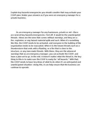 [Solved] How can the POETE ie planning operationalizing exercising ...