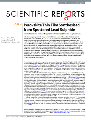 Solar cells based on copper oxide a - Opto-Electronics Review 29 ( 2021 ...