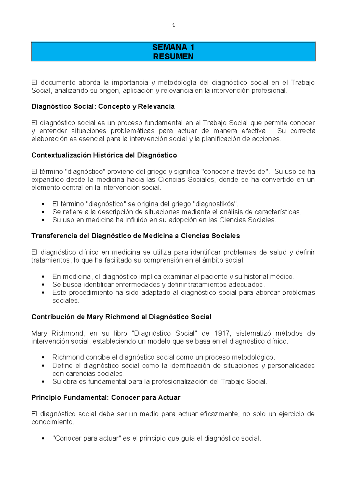 Diagnóstico Social en Trabajo Social: Metodología y Relevancia (TS101 ...