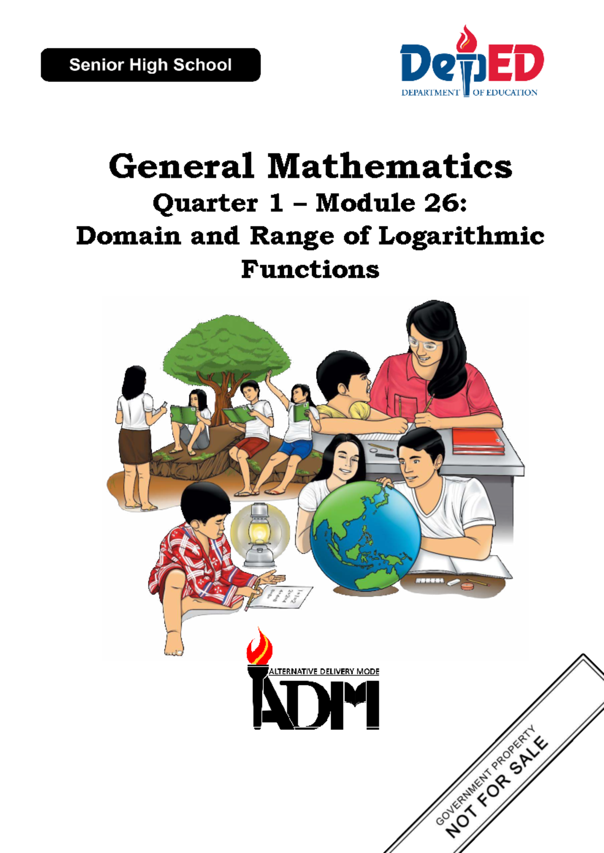 Gen Math 11 Q1 Mod 26: Domain & Range of Logarithmic Functions - Studocu