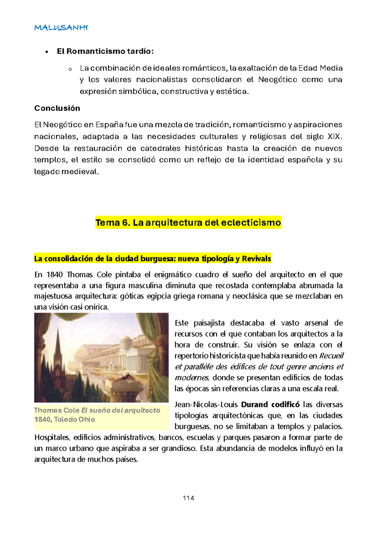 MALUSANHI El Neogótico y el Eclecticismo en la Arquitectura del Siglo ...