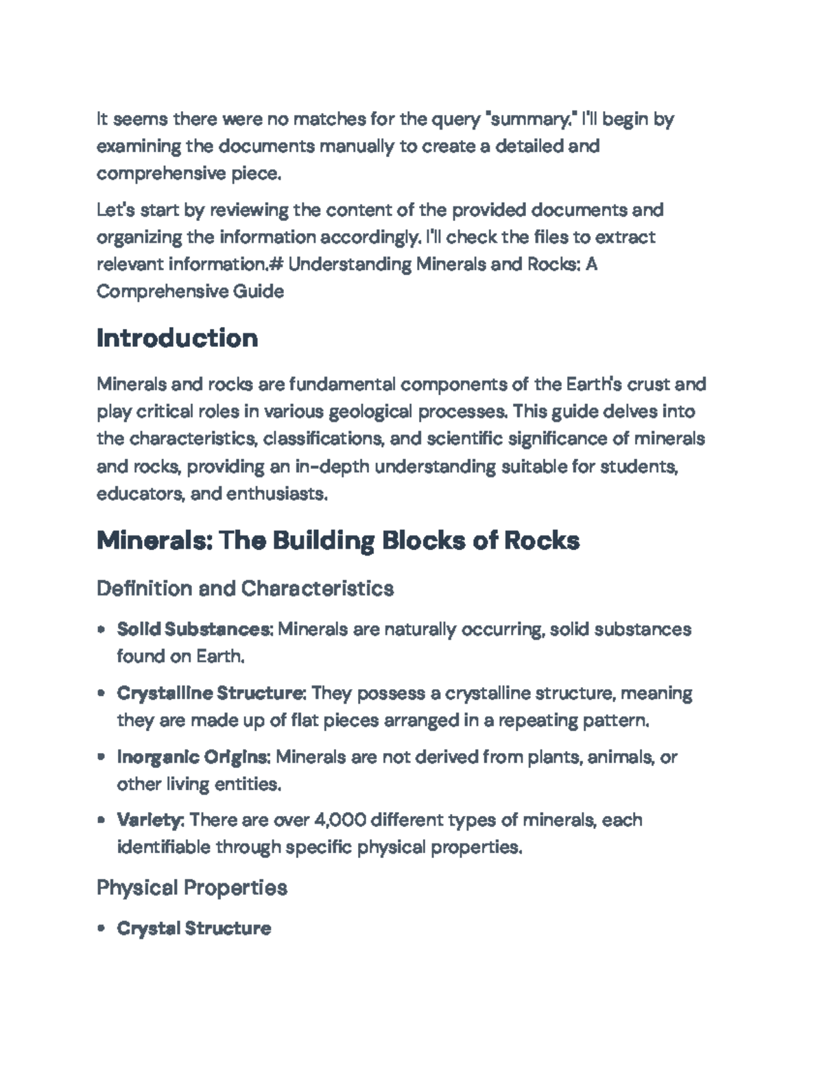 Understanding Minerals and Rocks: A Comprehensive Guide (GEOL101) - It ...