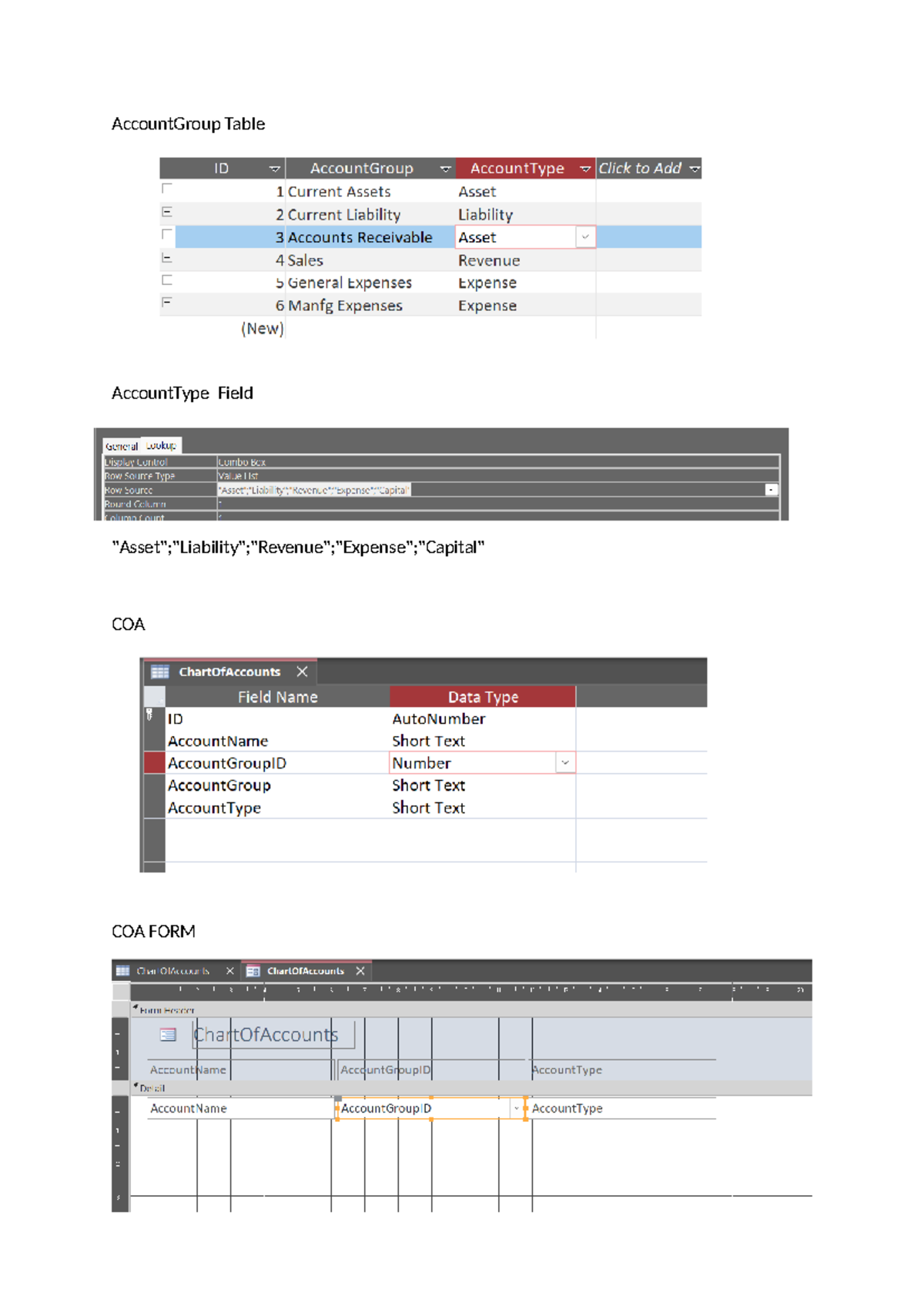 Accounts System: AccountGroup Table Overview and Structure - Studocu