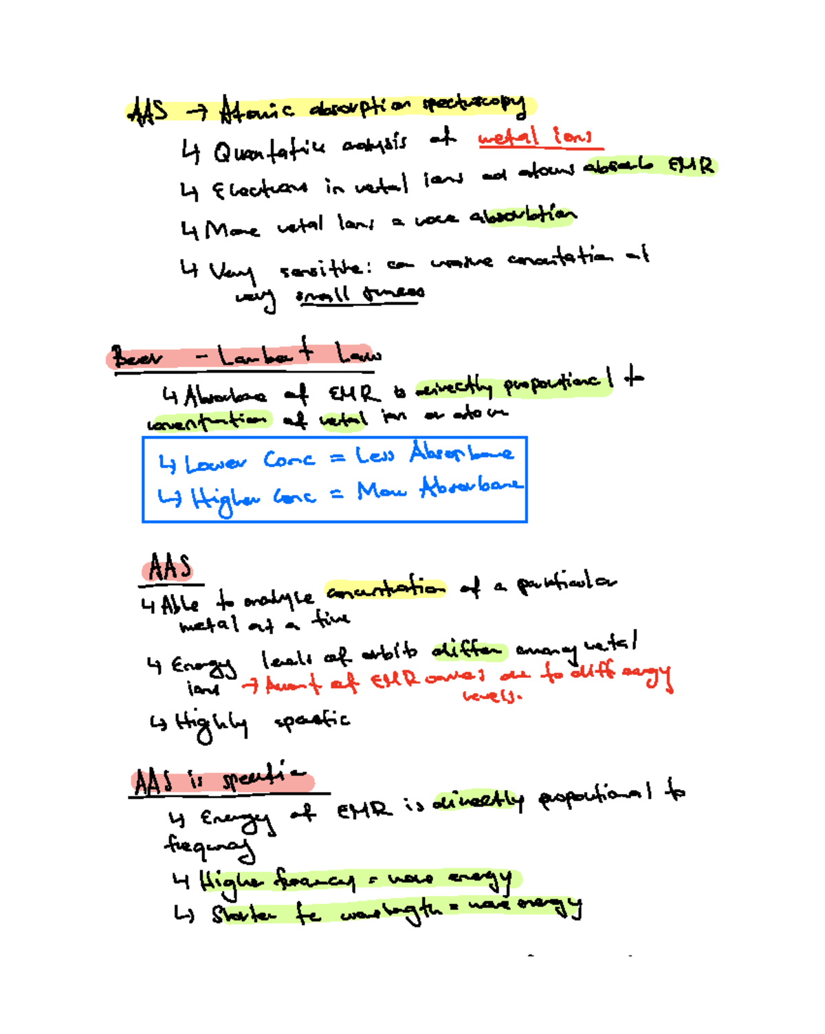 AAS Analysis: Atomic Absorption Spectroscopy & Calibration Curves - Studocu