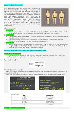 Pathfit 3A notes - Pathfit 3A 4 types of recreational activities 1 ...
