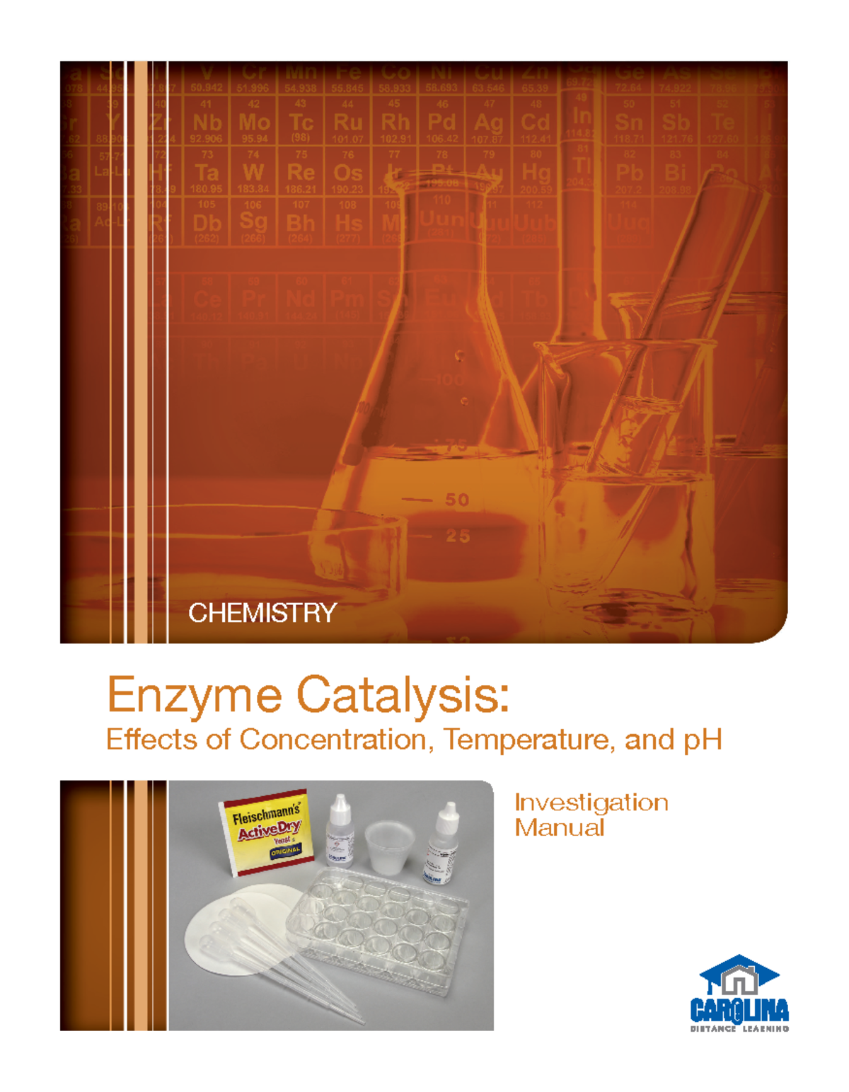Manual Enzyme Catalysis ADA - CHEMISTRY Enzyme Catalysis: Effects of ...