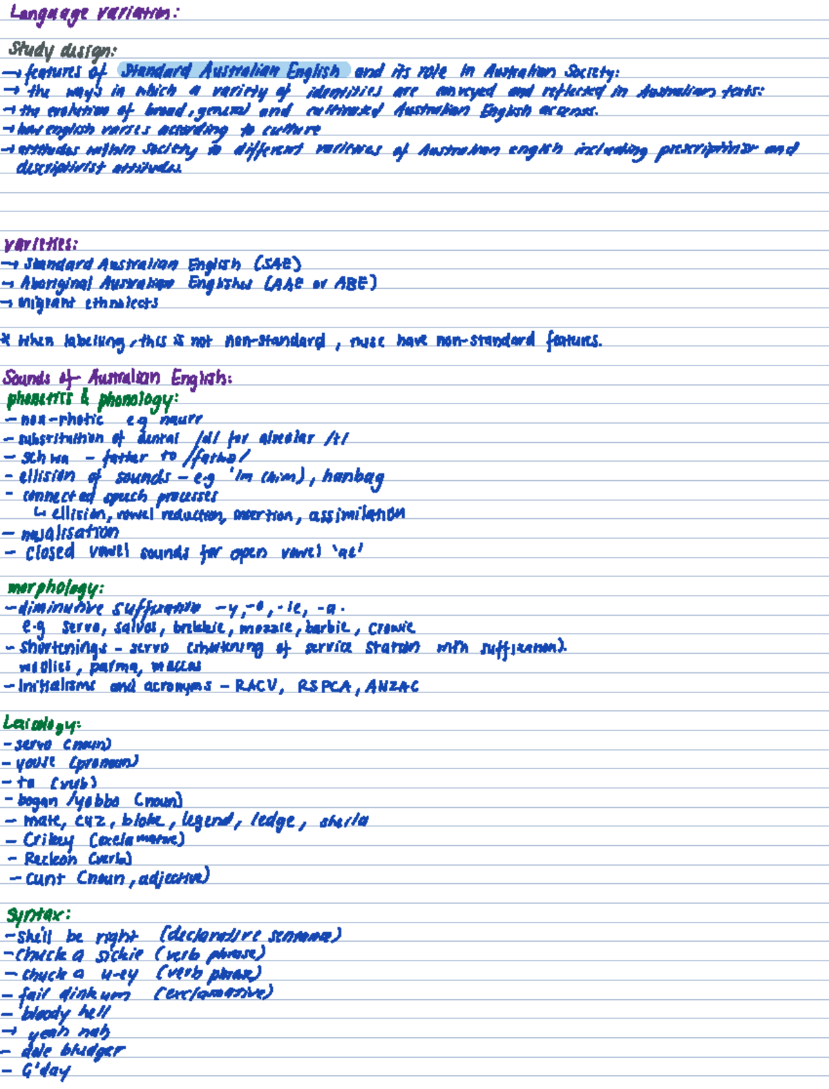 Language variation class notes - anguagevariation tudydesign tianya.gt ...