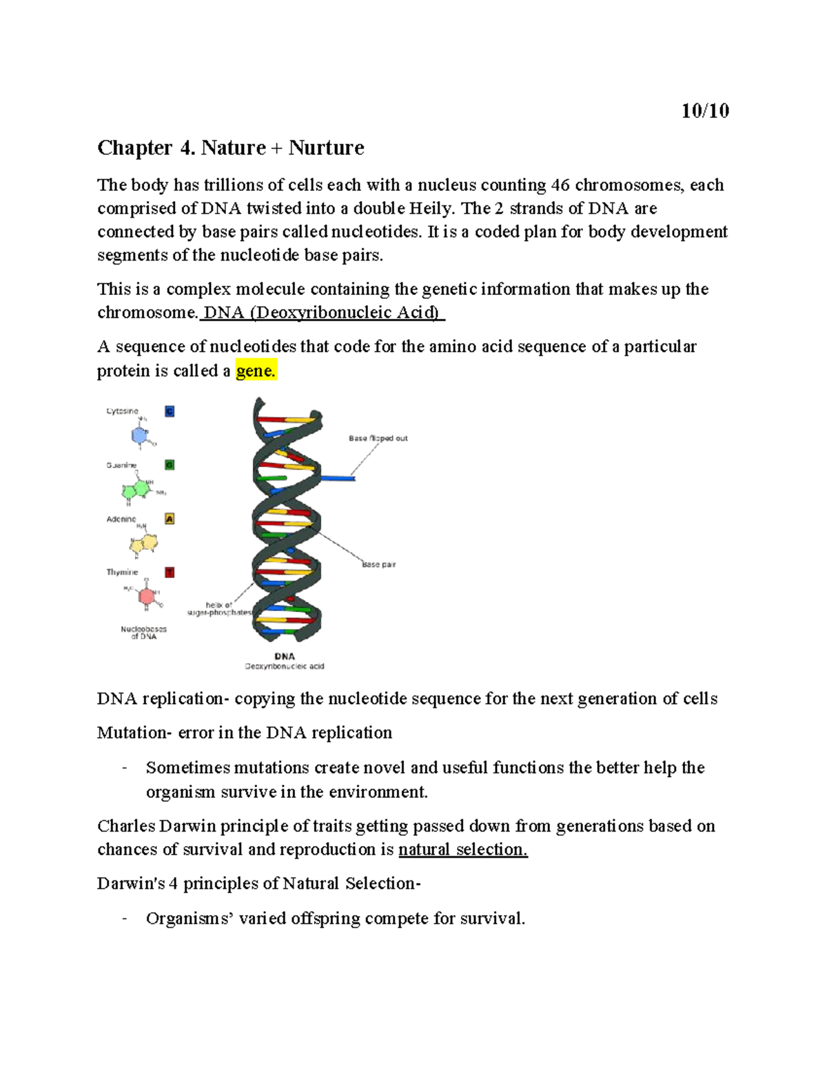 Psychology Notes: Chapter 4 - Nature vs. Nurture Insights - Studocu
