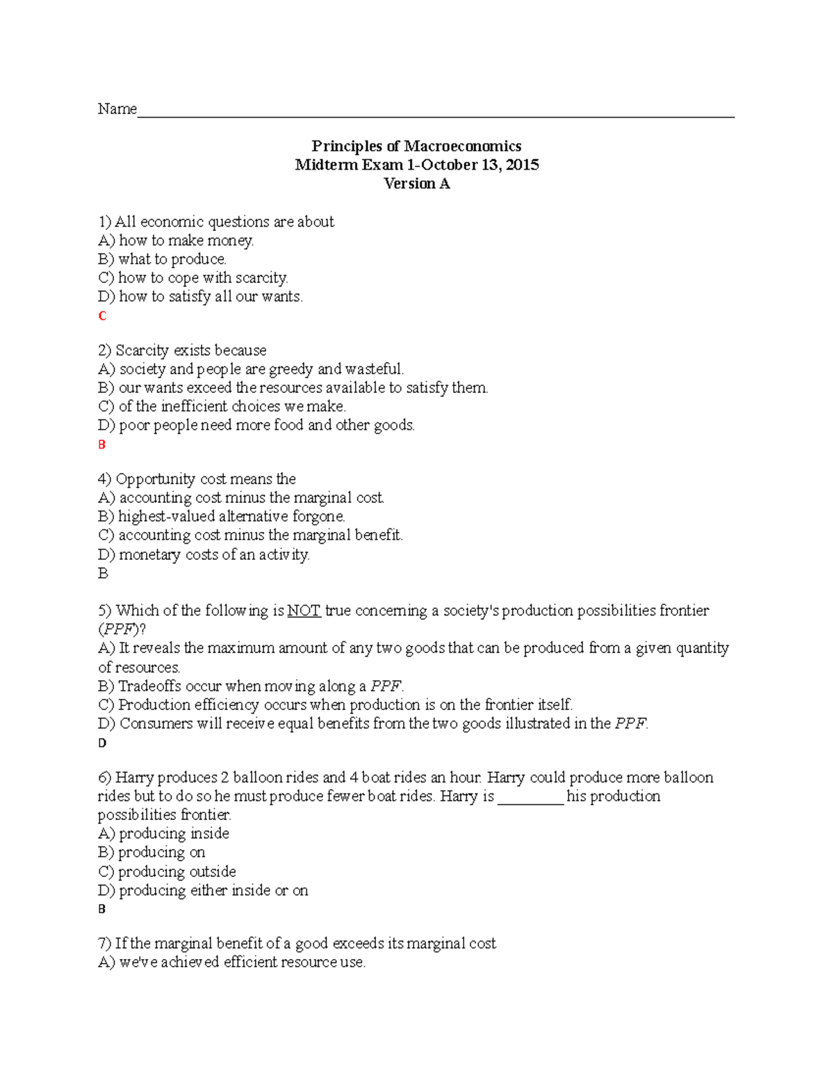 Midterm 1 Practice Problems Fall2020 - - Studocu