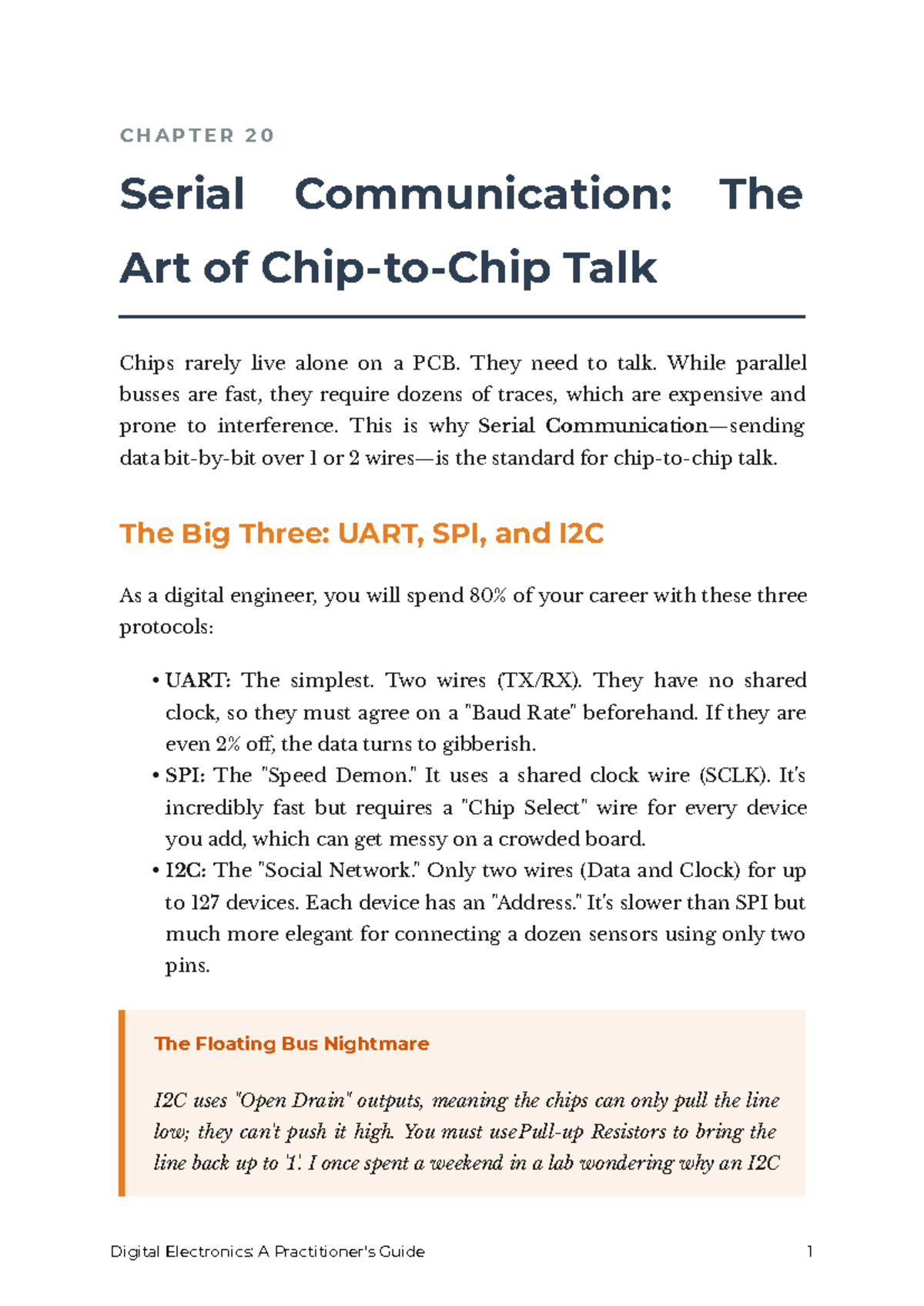 CHAPTER 20: Serial Communication - UART, SPI, and I2C Explained - Studocu