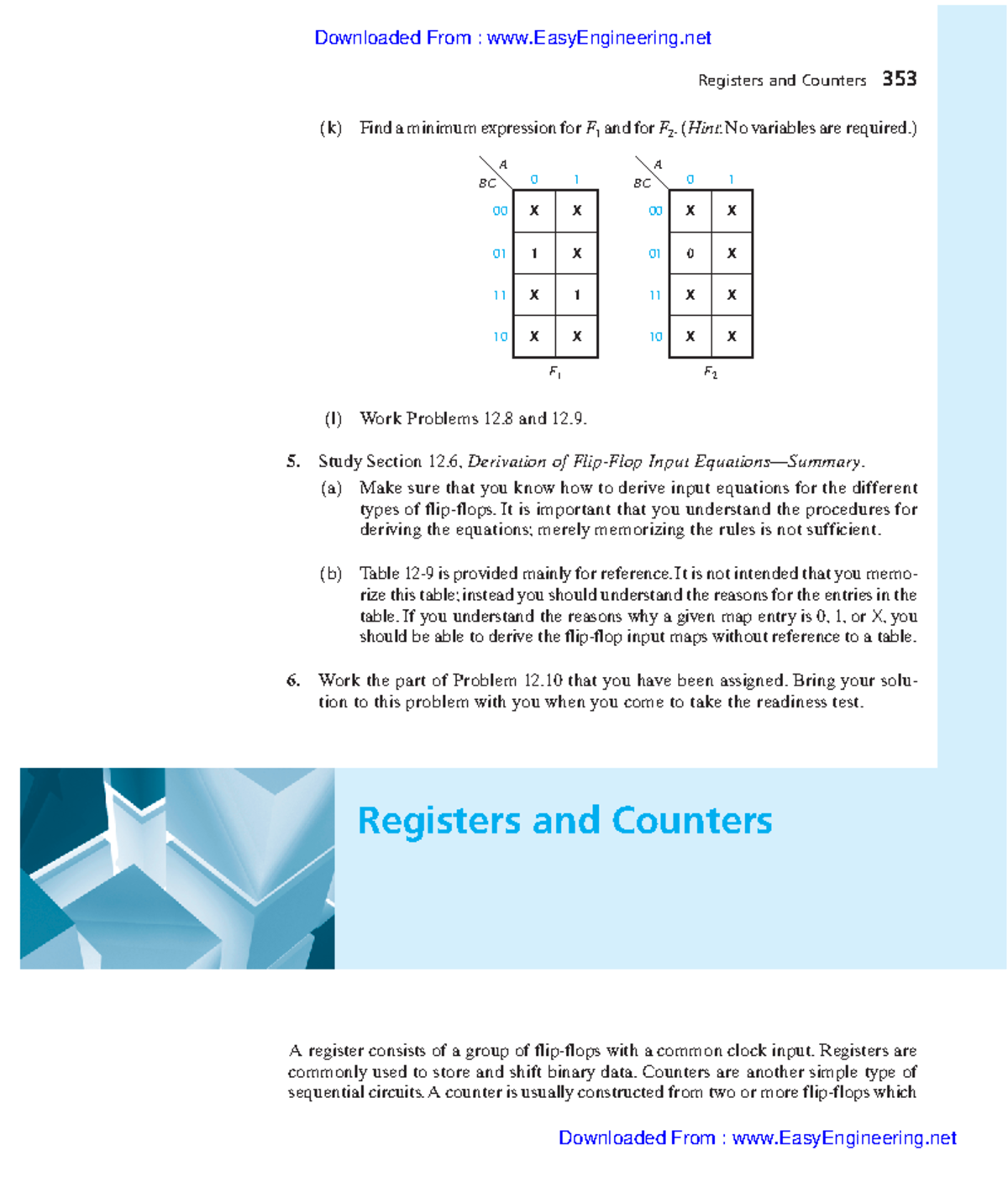 Title Designing Synchronous Binary Counters With D T J K And S R