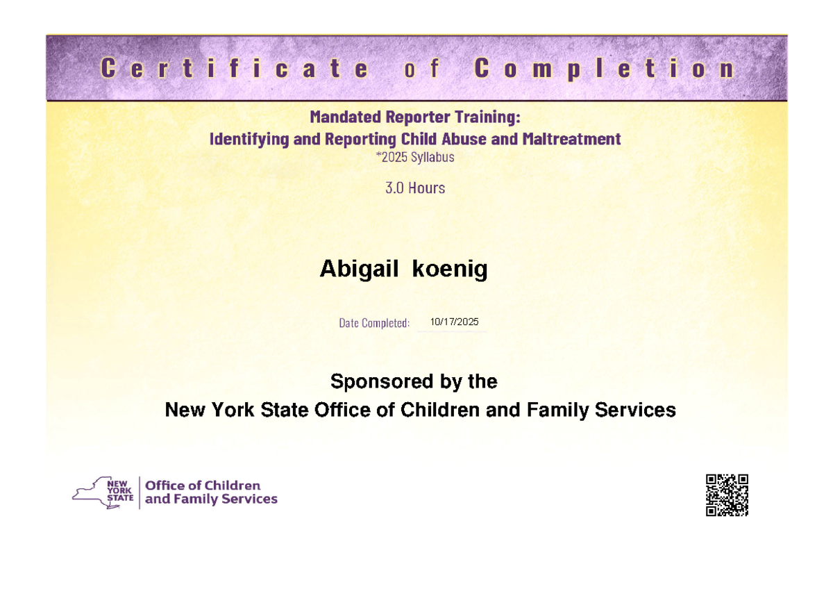 Certificate 19147023 - UN 1248 - Abigail koenig 10/17/ Sponsored by the ...