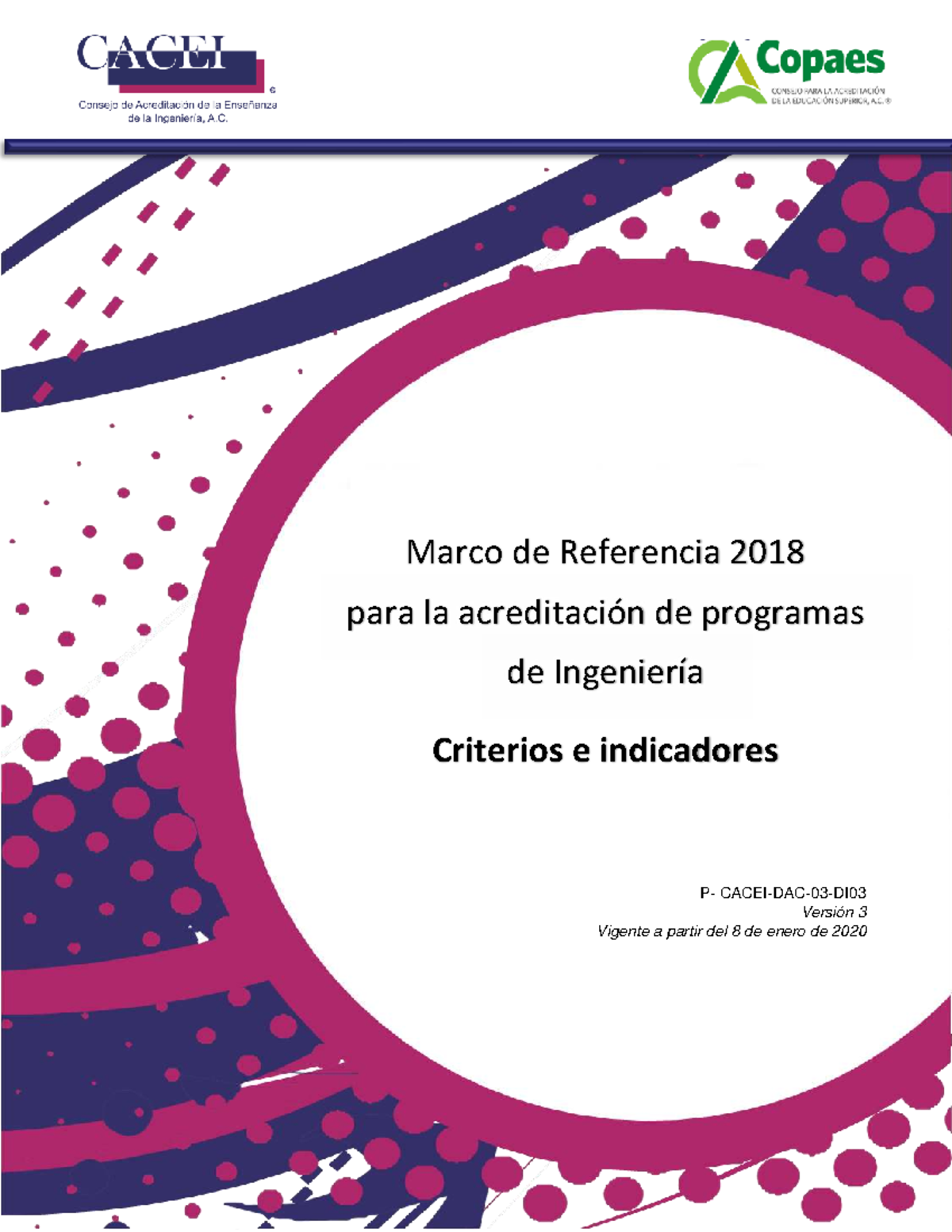 Marco de Referencia 2018 para Acreditación de Programas de Ingeniería ...