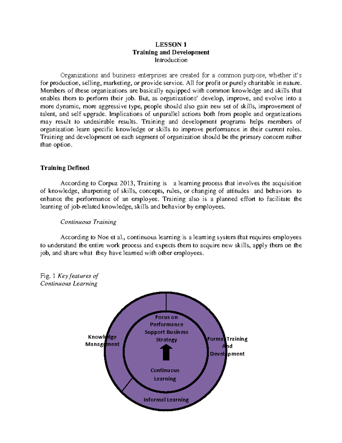 Week 1 - Lesson 1: Introduction to Training & Development in ...