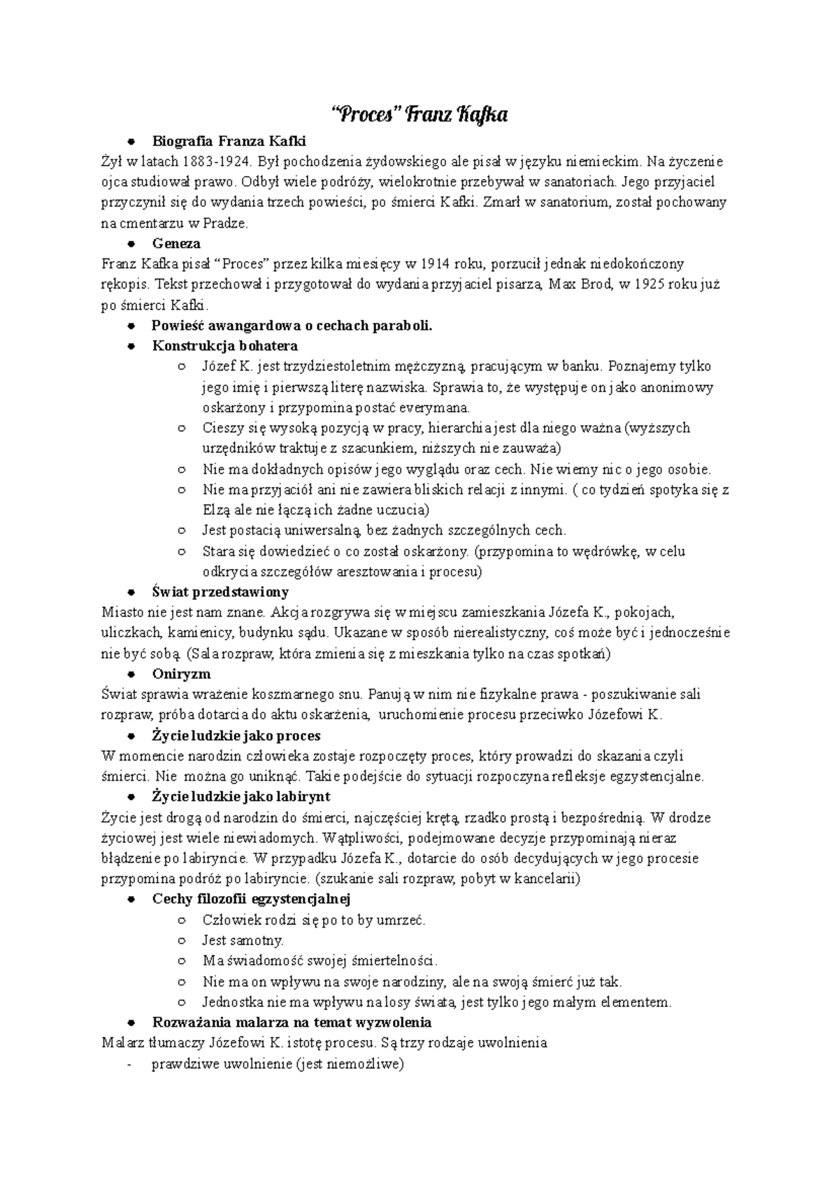 Sny Raskolnikowa - analiza snów i ich znaczenie w literaturze - Studocu