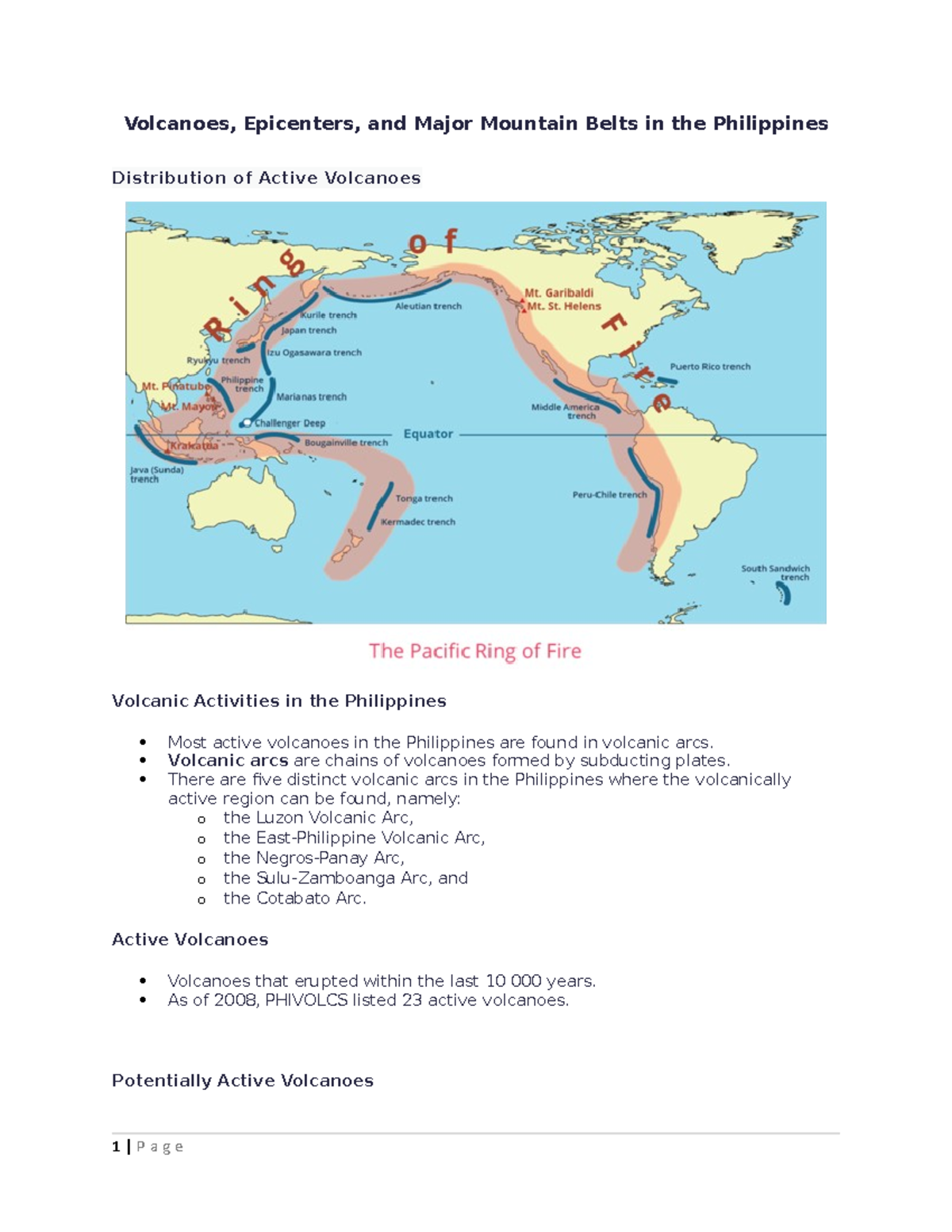 Geological Features of the Philippines: Volcanoes, Earthquakes ...