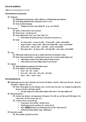 962MBK-V - Norsk sidemål: Kortsvar og Langsvar Oppgåver 1 & 4 - Studocu