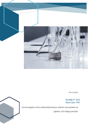 QCAA Chemistry IA3 20/20 Biofuels Claim - Claim Biofuels are the ...