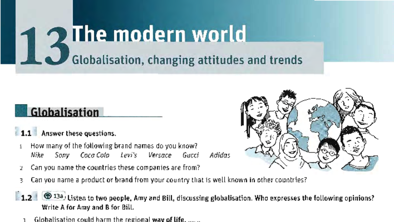 UNIT 13 - Globalisation: Changing Attitudes and Trends Analysis - Studocu