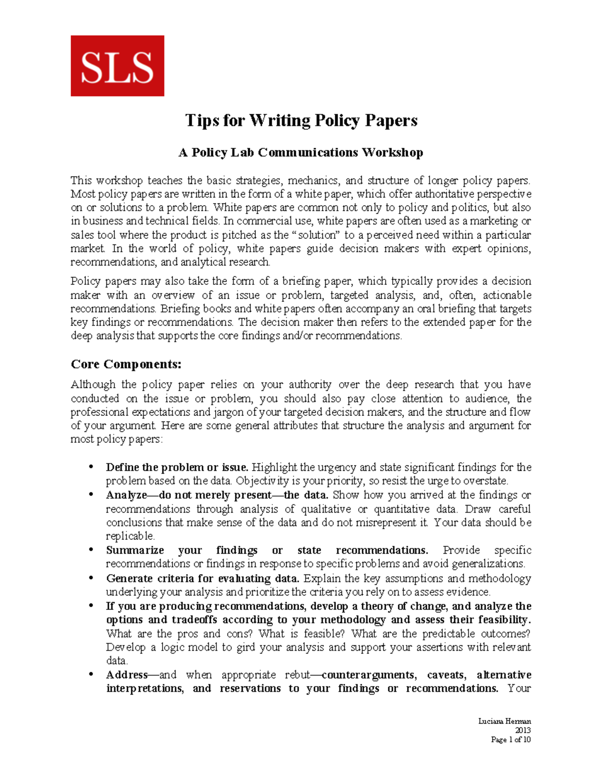 01 White-Papers-Guidelines - Luciana Herman 2013 Tips for Writing ...